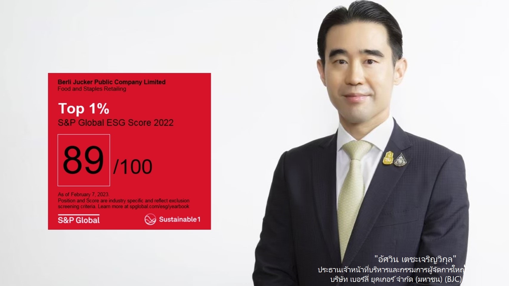 BJC ขึ้นแท่นเบอร์ 1 ด้านความยั่งยืน Down Jones Sustainability Indices (DJSI) | Share2Trade